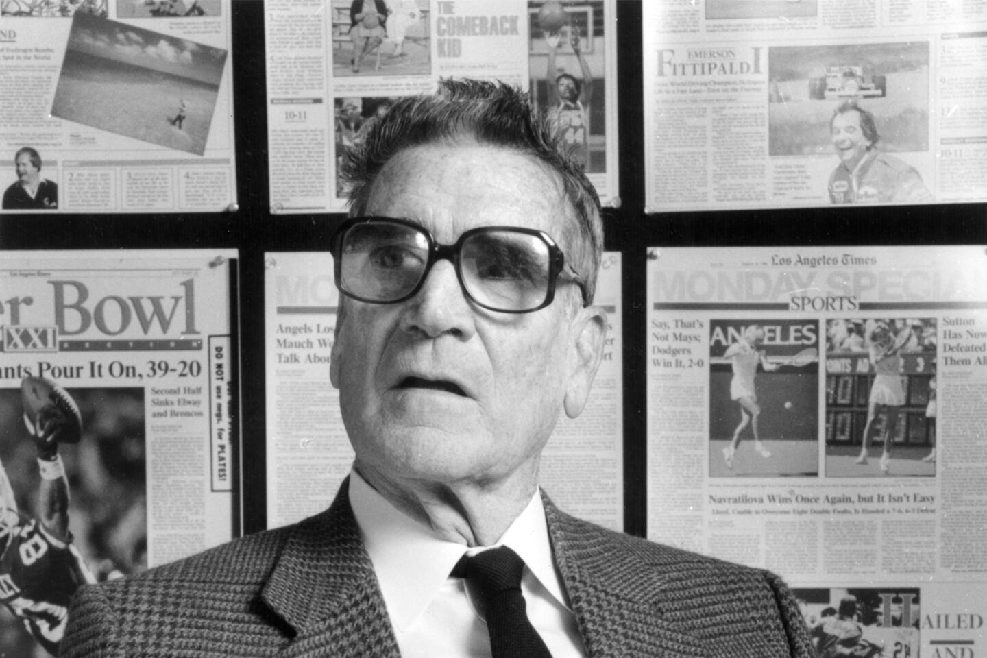 Letters To Sports A Great Tribute To The Legendary Jim Murray Los
