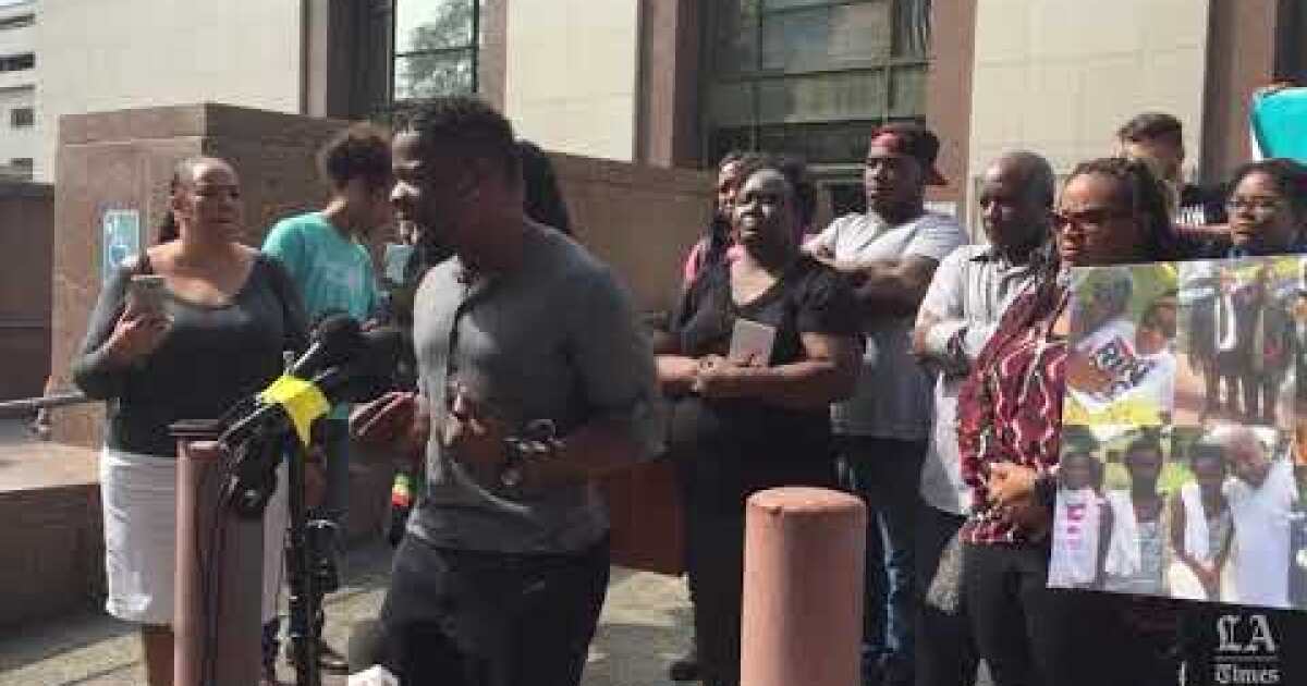 Relatives of shooting victim Donnell Thompson speak out - Los Angeles Times