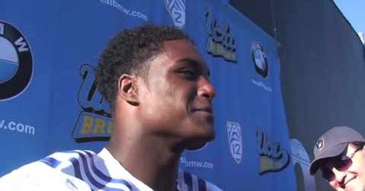 UCLA receivers coach Eric Yarber keeps things lively in practice - Los ...