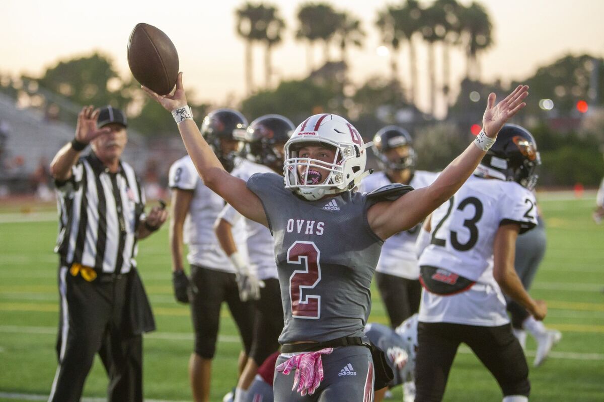 Ocean View football grinds to season-opening victory over Los Amigos ...