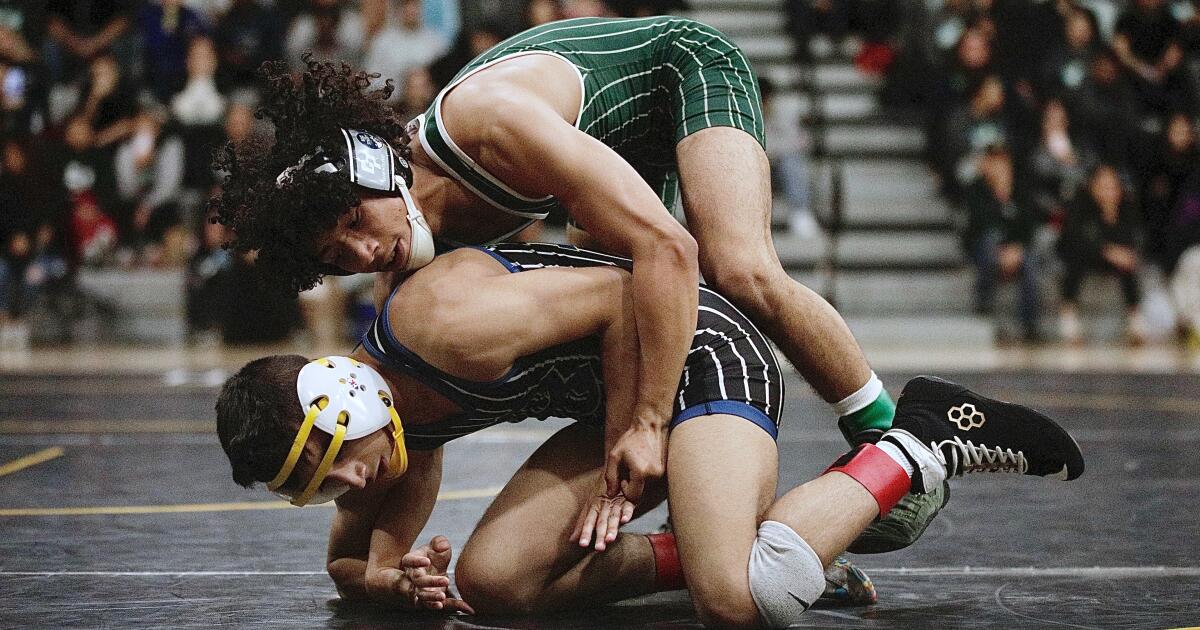 Canoga Park's Adrian Escobar wins third City Section wrestling title ...