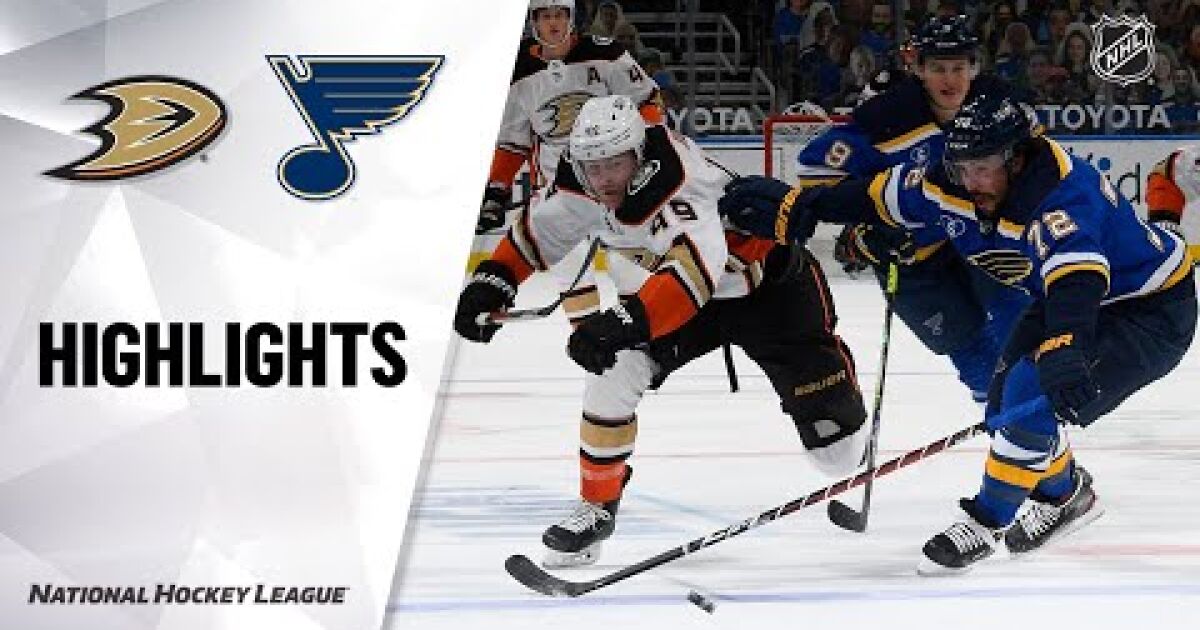 Ducks vs. Blues highlights - Los Angeles Times