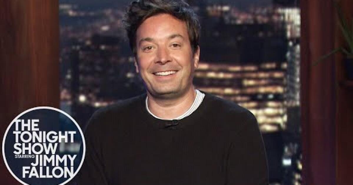 Jimmy Fallon returns to 'Tonight Show' studio amid pandemic - Los ...