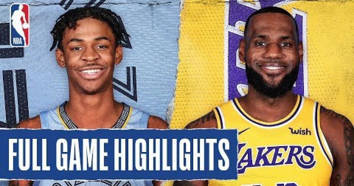 Lakers vs. Grizzlies highlights - Los Angeles Times