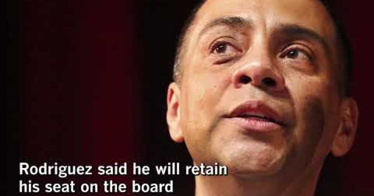 Ref Rodriguez, facing criminal charges, resigns as L.A. school board ...