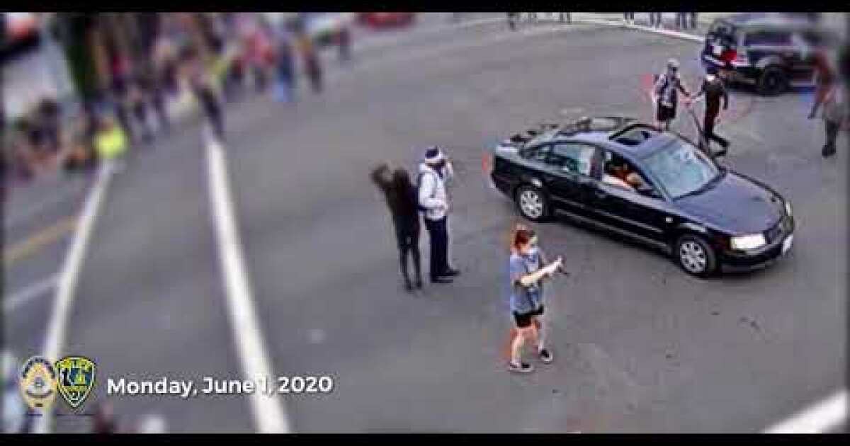 Video shows fireworks exploding in car during Riverside protest - Los ...