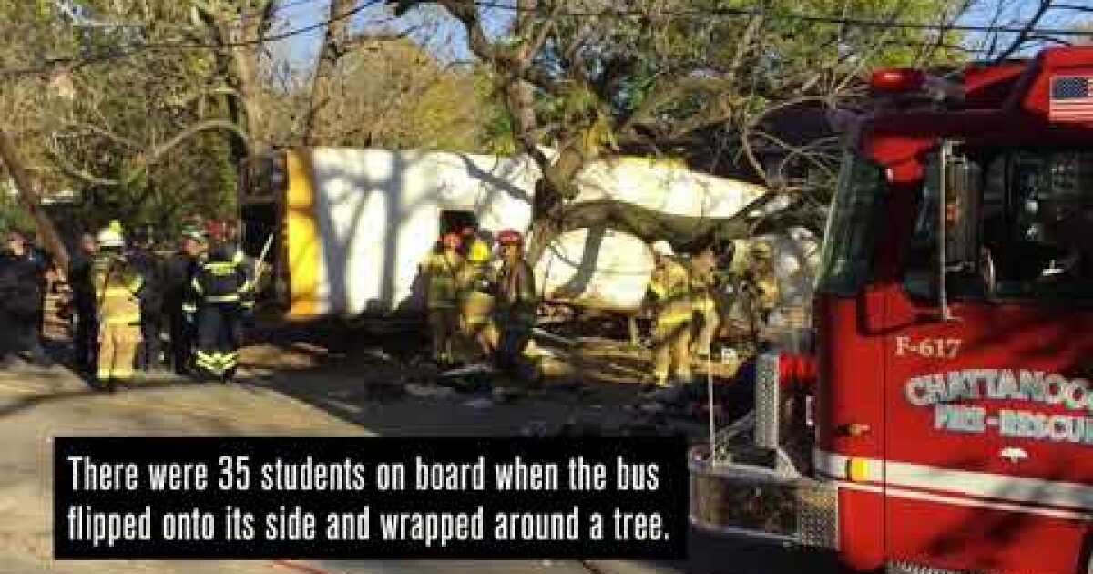 Driver in Chattanooga school bus crash charged with vehicular homicide ...