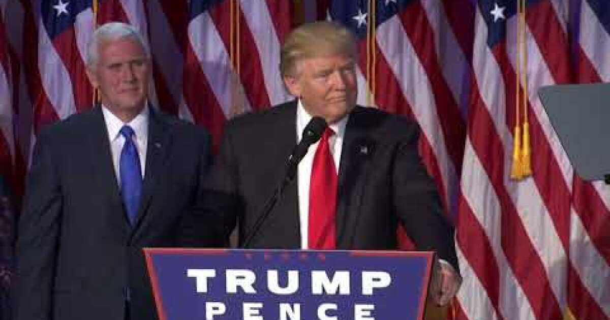 Donald Trump sets new tone in election night speech: 'Partnership, not ...