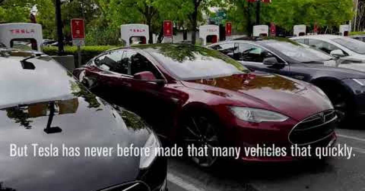 Elon Musk tweets pictures of first Tesla Model 3 production car - Los ...