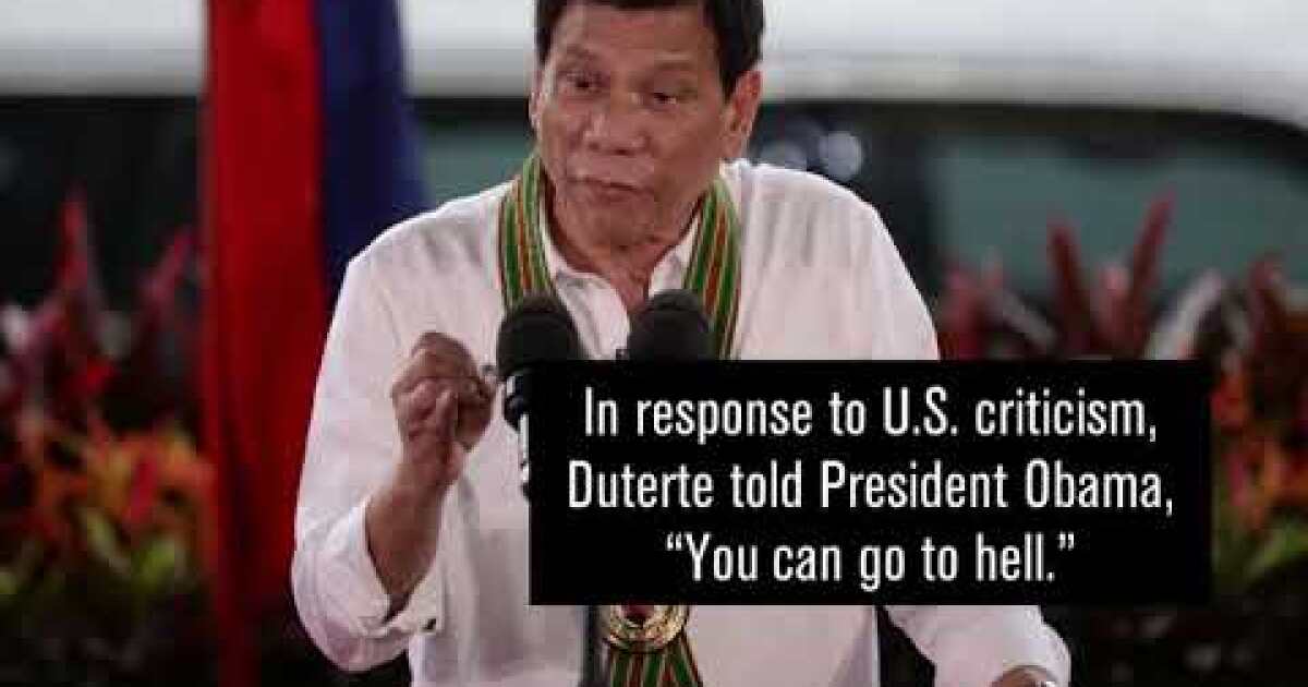 Here's how the U.S. is dealing with Philippines leader Rodrigo Duterte ...