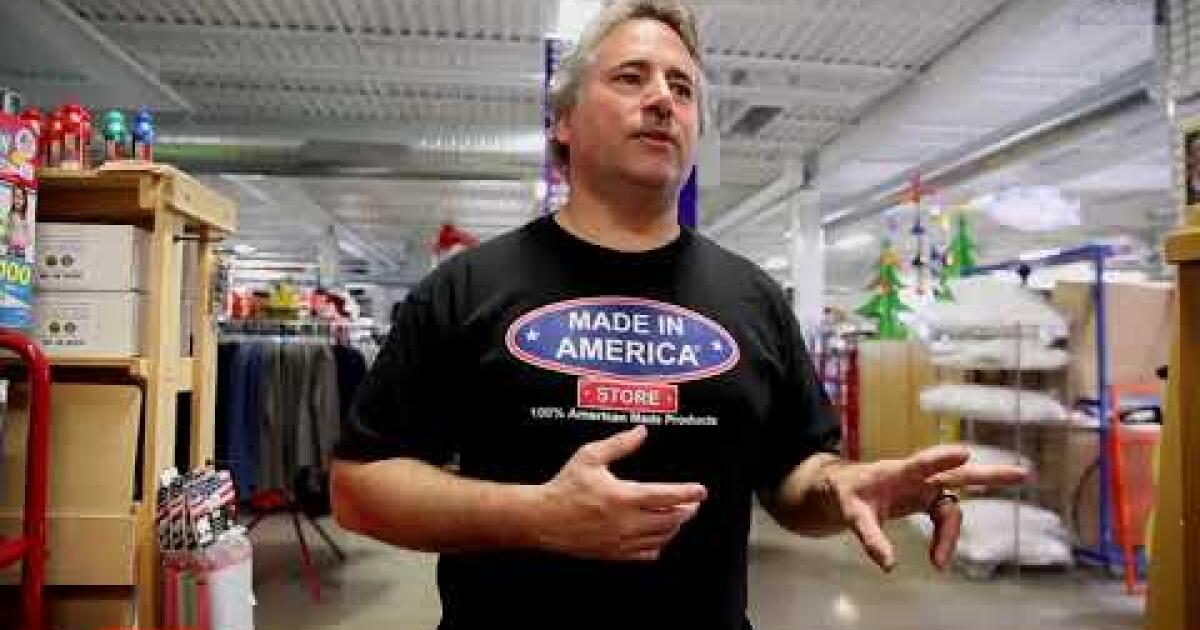 At the Made in America Store, it's a challenge to keep the aisles full ...