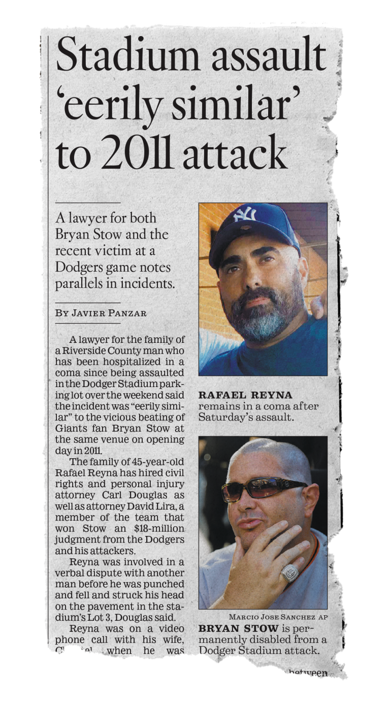 Fair Or Not Dodger Stadium Has Earned A Reputation For Fan Brawls
