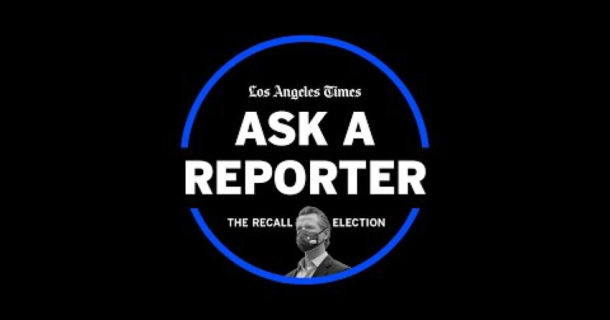 Win or Lose: The impact of recall politics on Gov. Gavin Newsom . - Los ...