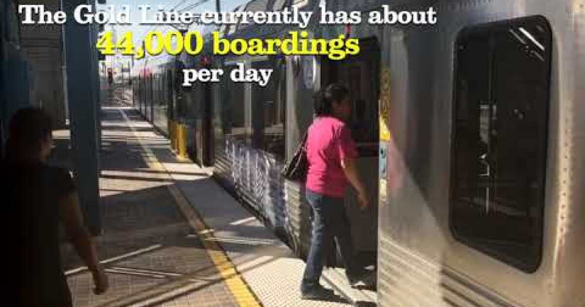 Gold Line extension to Azusa will open in March, bringing Metro rail ...