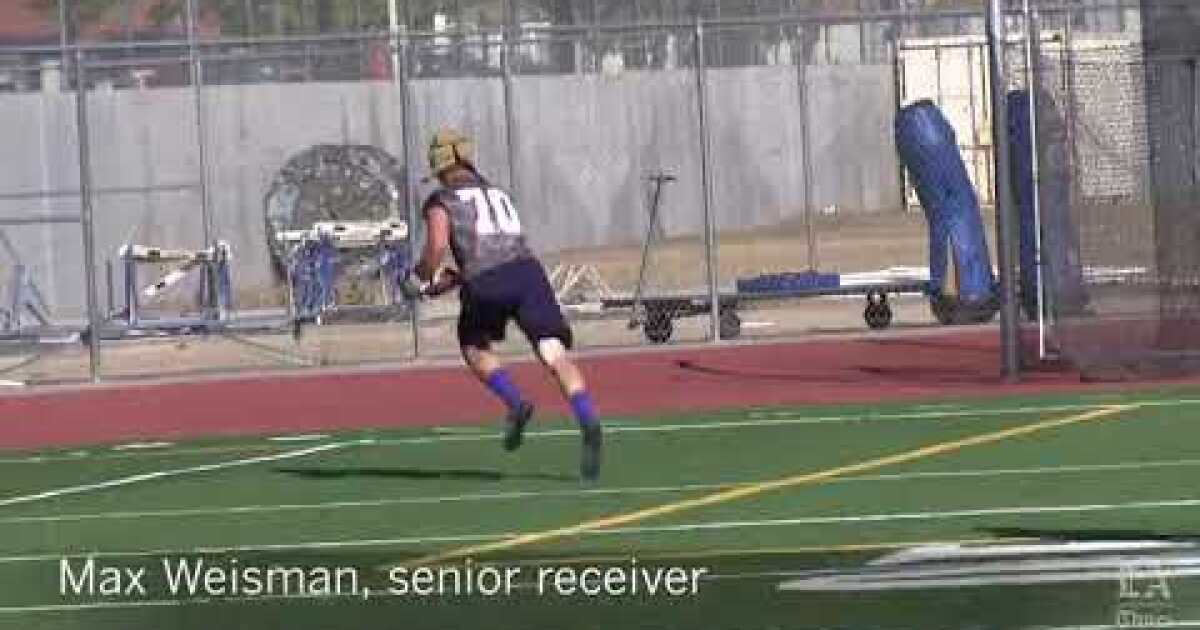 Max Weisman can catch passes - Los Angeles Times
