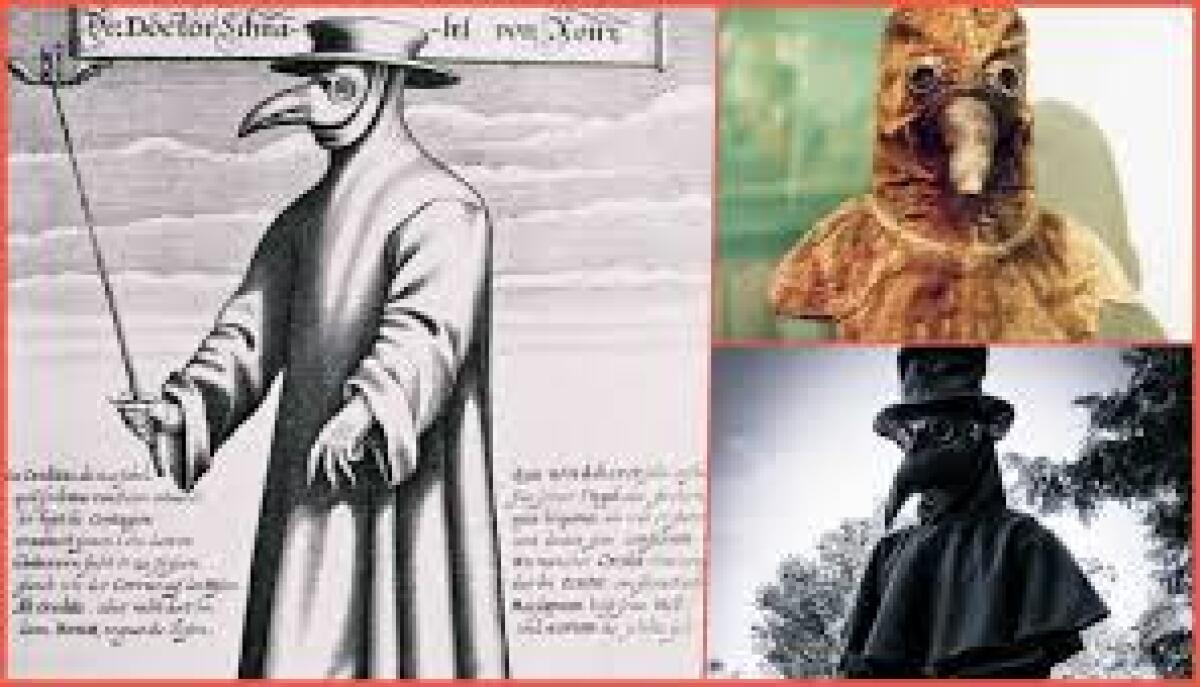 Los cubrebocas de la peste negra siniestros y con propósitos ...