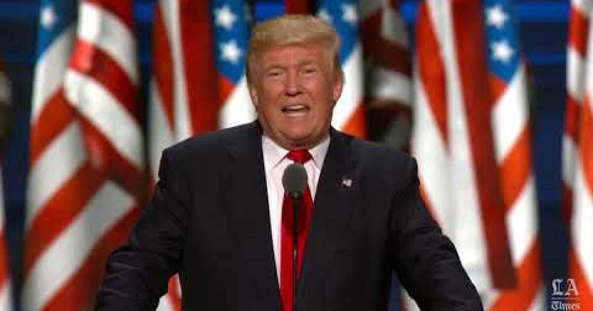 Donald Trump's complete convention speech, annotated - Los Angeles Times