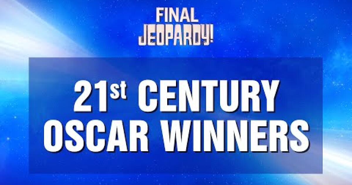 Final Jeopardy!: 21st Century Oscar Winners | Jeopardy G.O.A.T ...