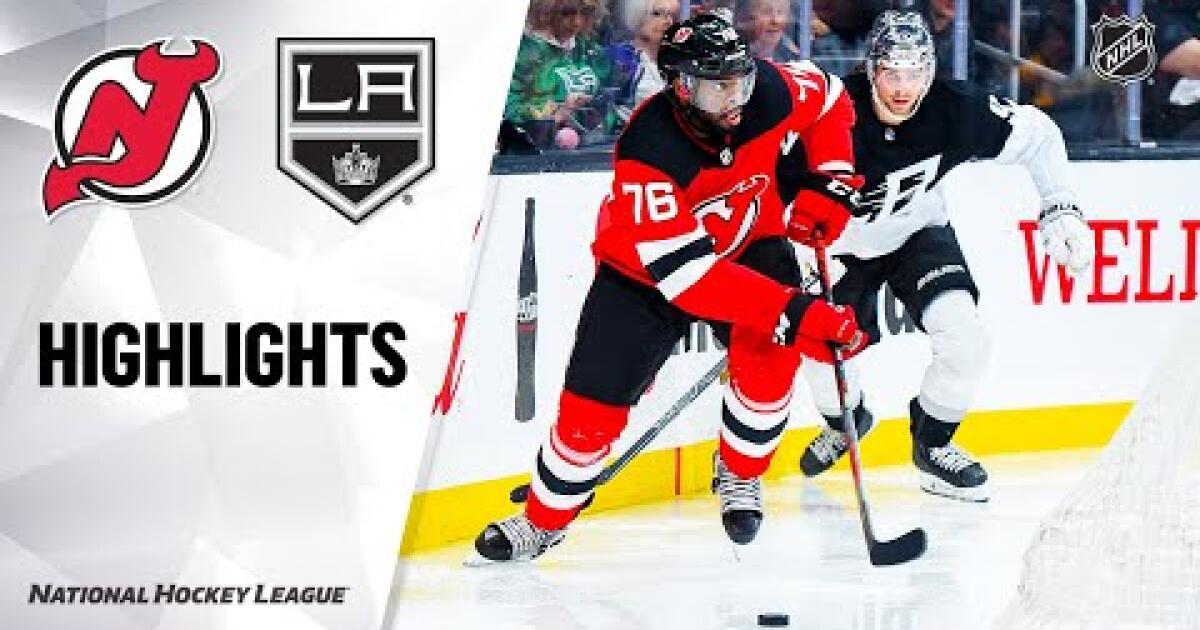 Kings vs. Devils highlights - Los Angeles Times