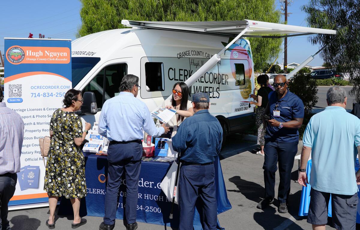 Orange County's Clerk-Recorder is mobile with vital record service ...