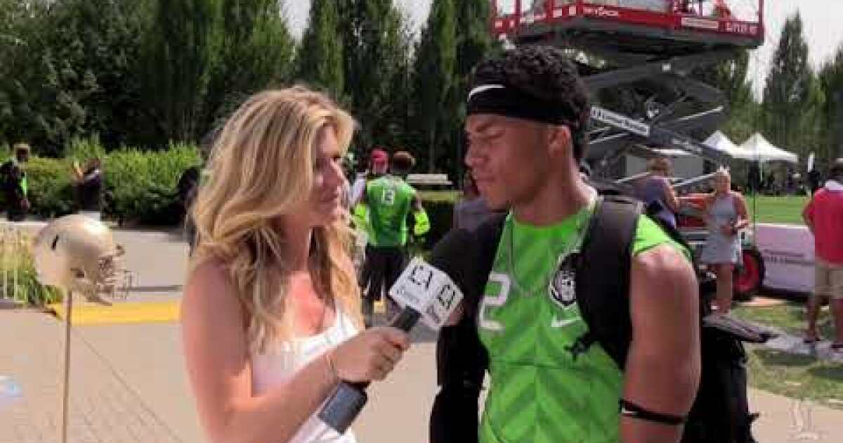 Bishop Amat receiver Trevon Sidney commits to USC at the Opening - Los ... Bishop Amat receiver Trevon Sidney commits to USC at the Opening - Los ...