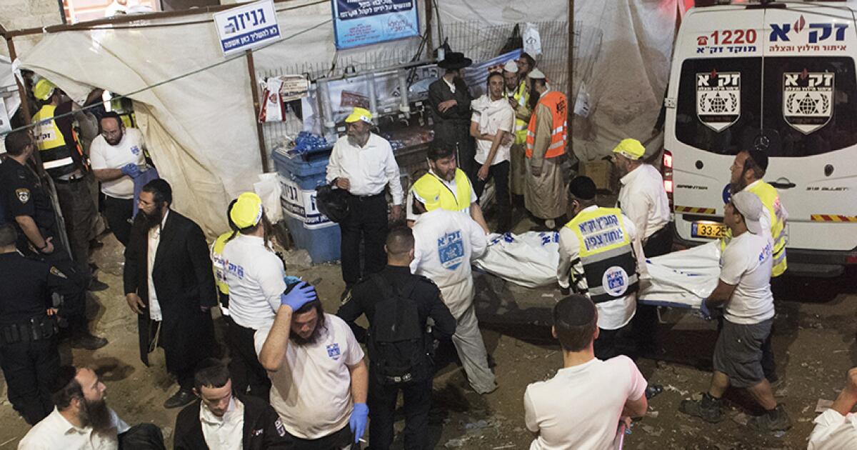 Stampede in Israel kills at least 45 - Los Angeles Times