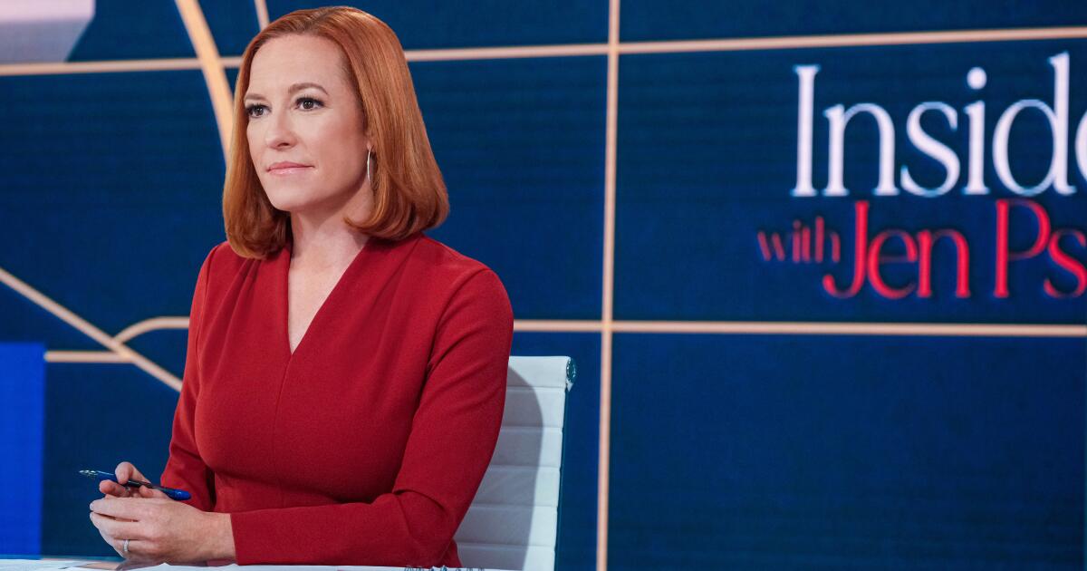 Jen Psaki will now ask the questions on MSNBC - Los Angeles Times