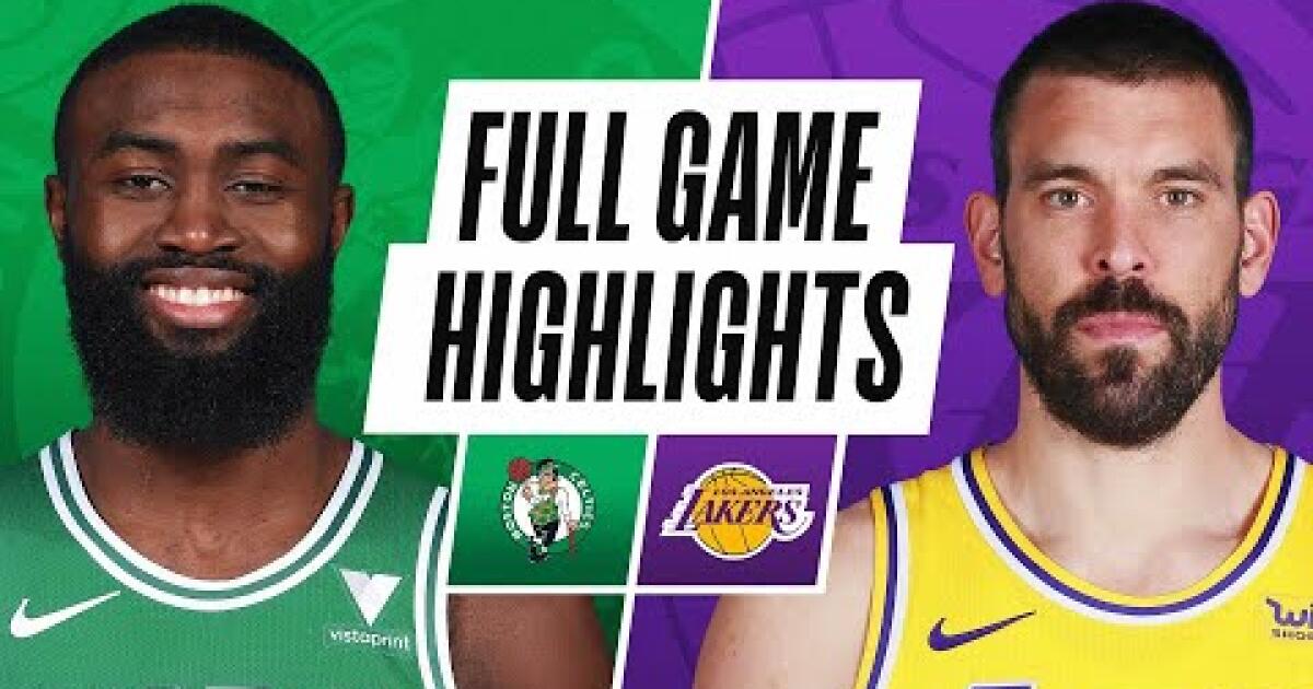 Lakers vs. Celtics highlights - Los Angeles Times
