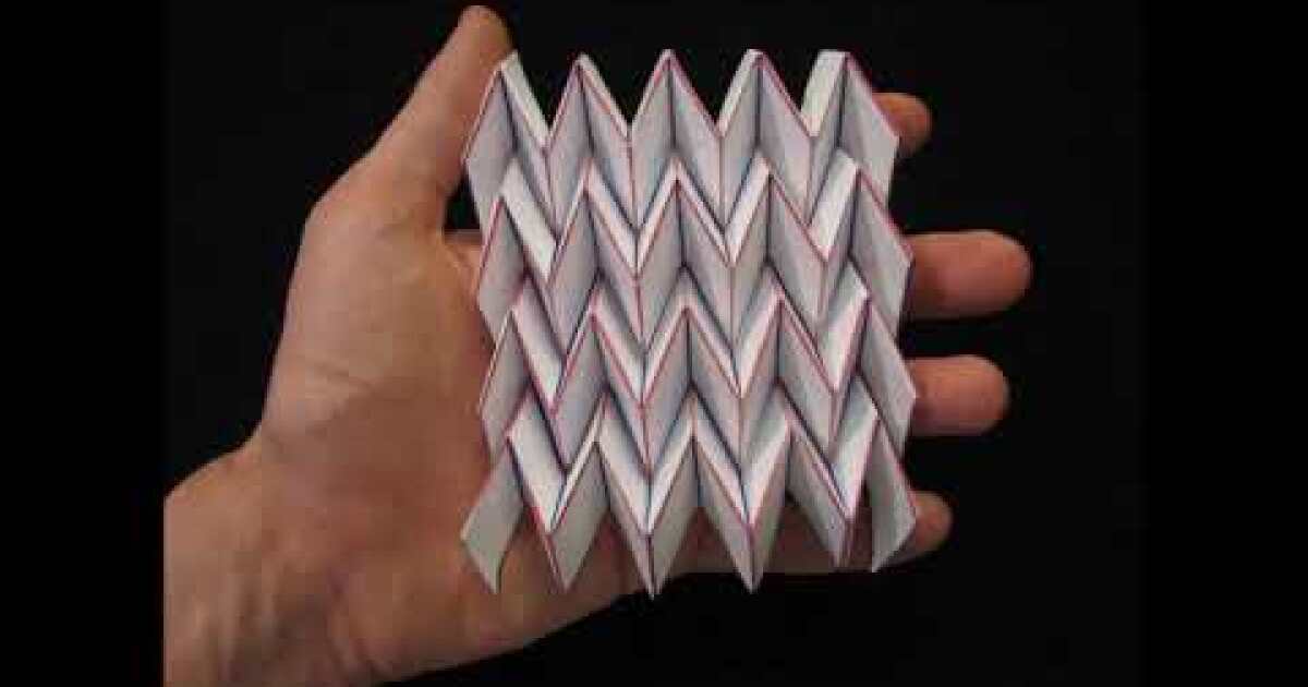 Origami robotics: Here's how to fold your own 'metamaterial' at home ...