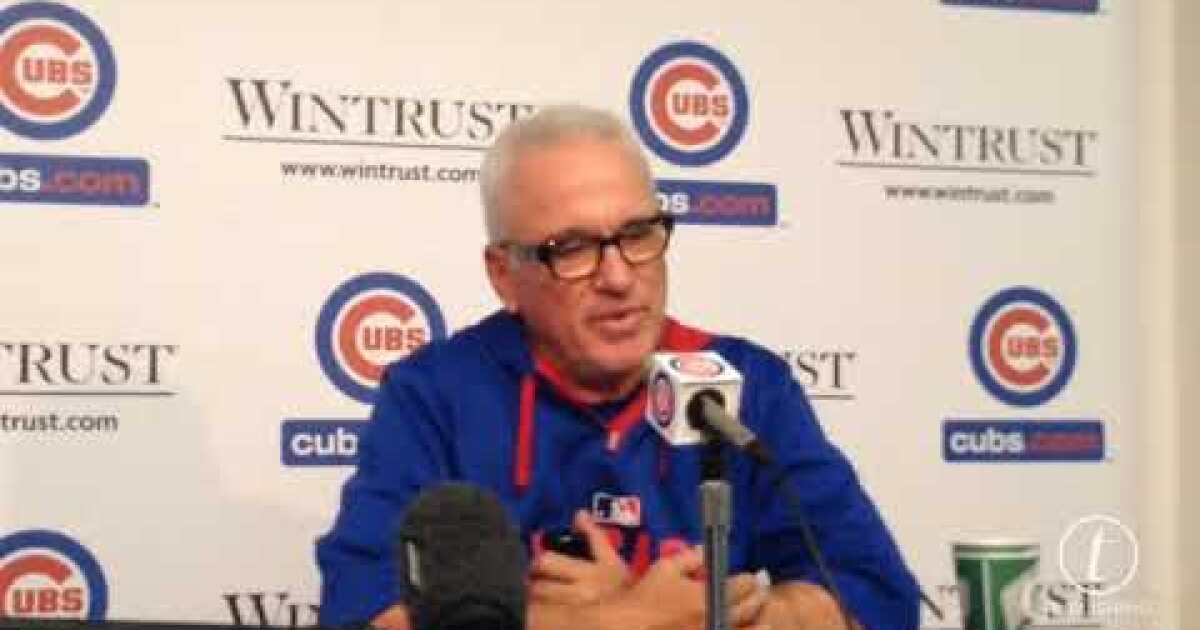 Cubs skipper Joe Maddon on shaking up his lineup - Los Angeles Times