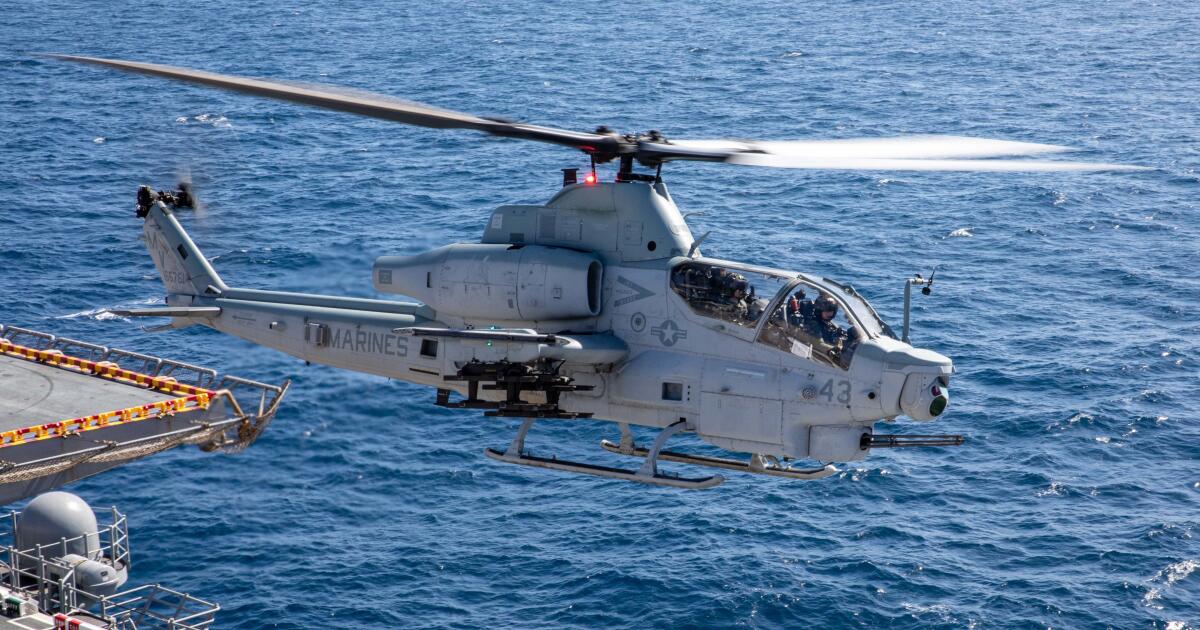Marines at Camp Pendleton get last delivery of iconic H-1 helicopter ...