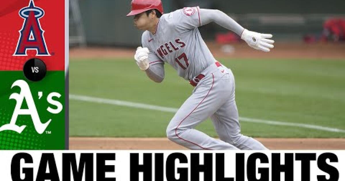 Angels vs. Athletics highlights - Los Angeles Times