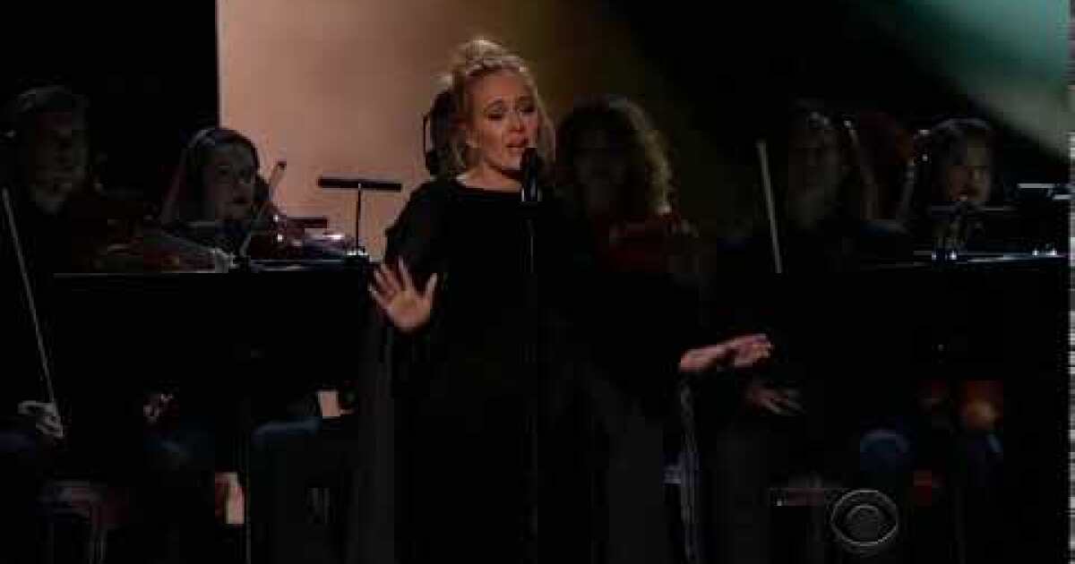 Adele flubs her 'Fastlove' performance at the Grammys - Los Angeles Times