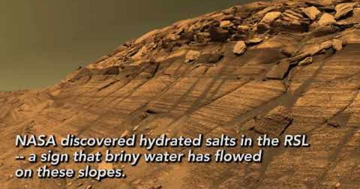 Life on Mars? Newly discovered water is a strong sign, NASA says - Los ...