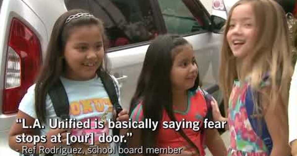 LAUSD is making it harder for immigration officials to enter schools ...